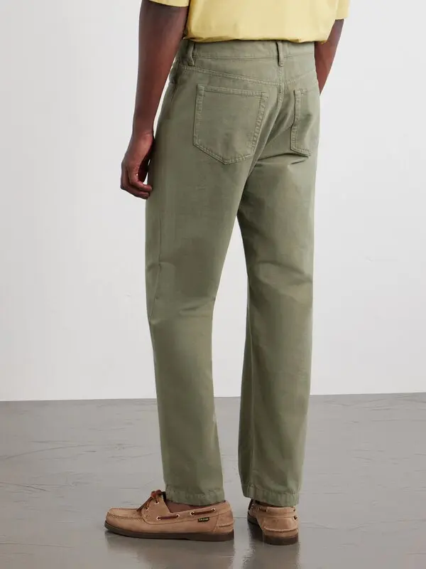 Mr P. Edward Straight-leg Linen Trousers
