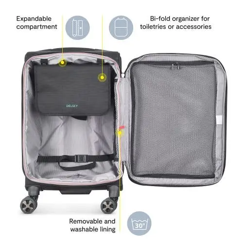 DELSEY PARIS Helium Dlx Softside Luggage Set - Navy