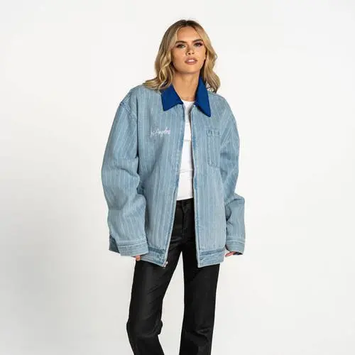 THE WILD COLLECTIVE Los Angeles Dodgers Full-zip Mechanic Jacket