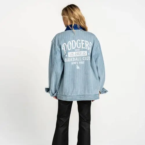 THE WILD COLLECTIVE Los Angeles Dodgers Full-zip Mechanic Jacket