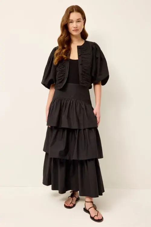 MARIE OLIVER Baylor Tiered Maxi Skirt