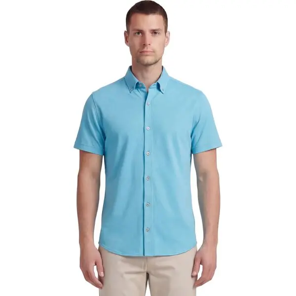 LORDS OF HARLECH Knit Shirt - Teal