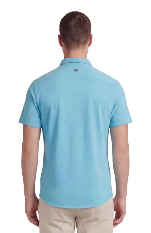 LORDS OF HARLECH Knit Shirt - Teal