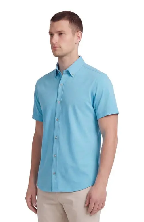 LORDS OF HARLECH Knit Shirt - Teal