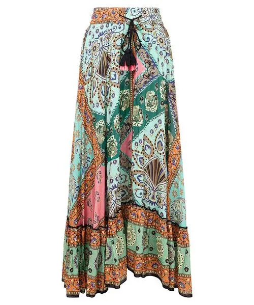 JOE BROWNS Maxi Skirt With Tassels And Ruffle Hem