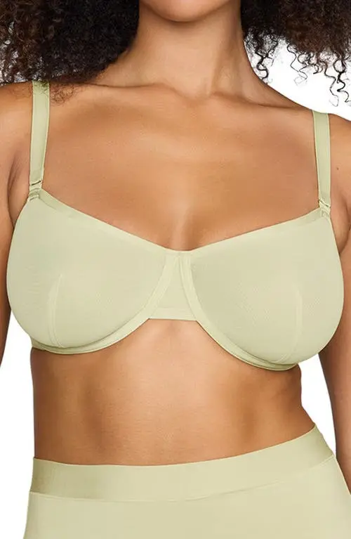 CUUP The Balconette Mesh Underwire Bra - Meadow