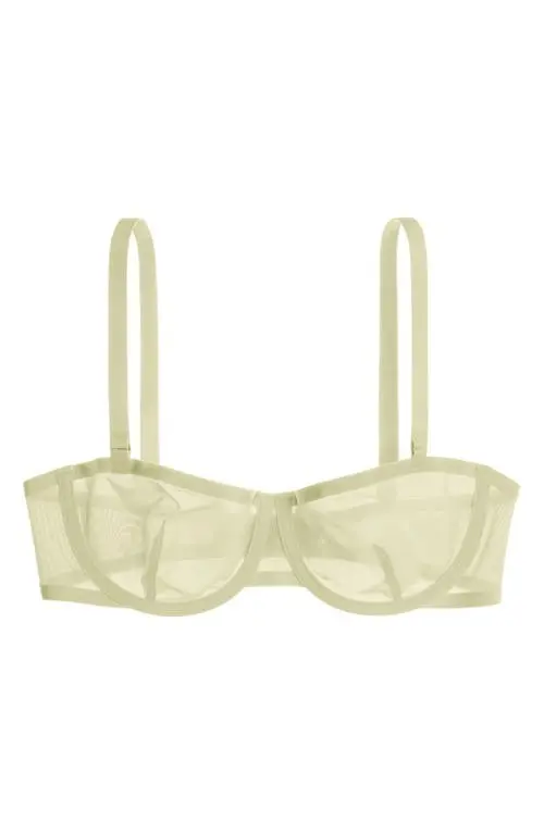 CUUP The Balconette Mesh Underwire Bra - Meadow