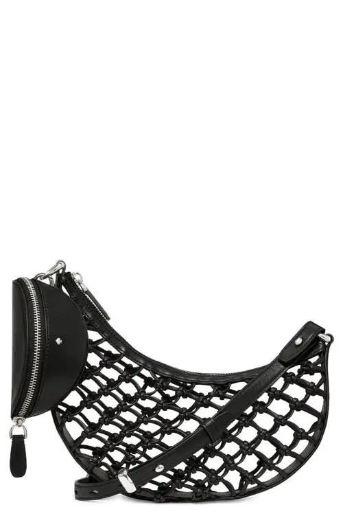 Kate Spade New York Duo Woven Crossbody Bag - Black