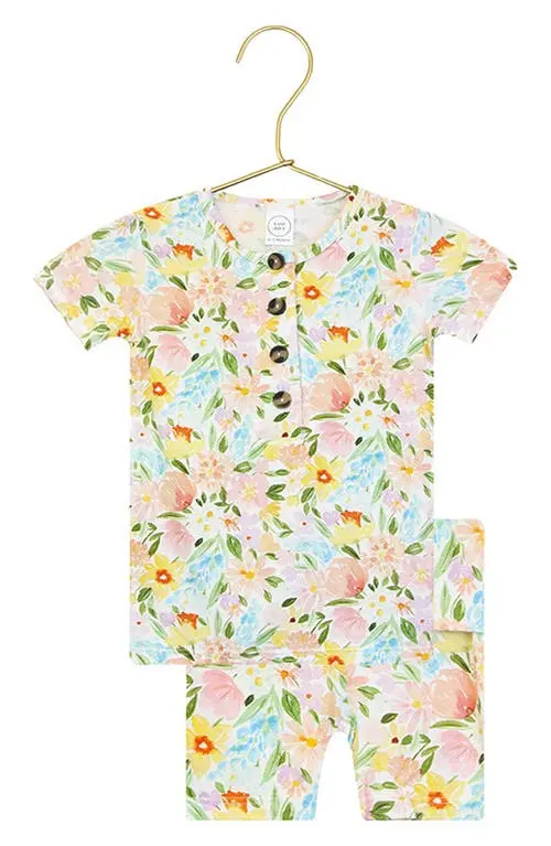 LOU LOU AND COMPANY Floral Print Henley And Shorts Set - Matilda