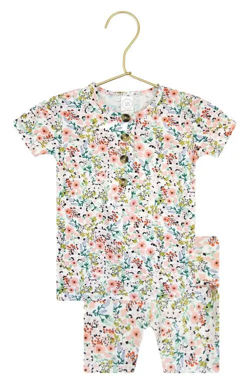 LOU LOU AND COMPANY Floral Print Henley And Shorts Set - Millie