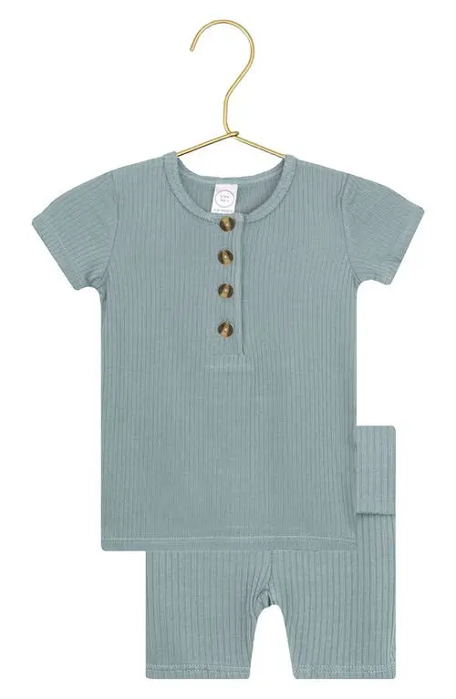 LOU LOU AND COMPANY Striped Henley And Shorts Set - Ford
