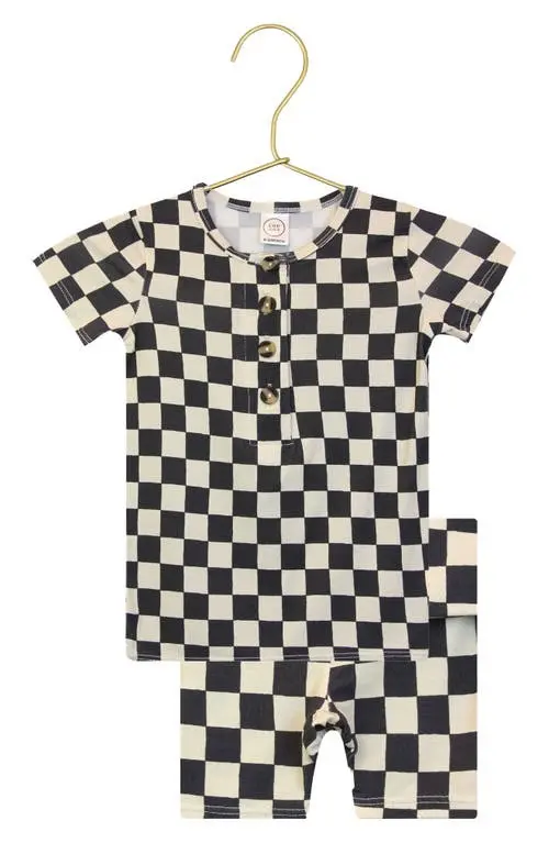 LOU LOU AND COMPANY Striped Henley And Shorts Set - Gibson
