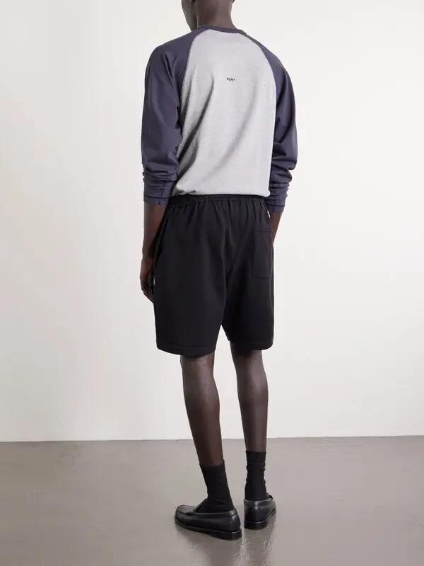 WTAPS Straight-leg Logo-embroidered Cotton-blend Shorts