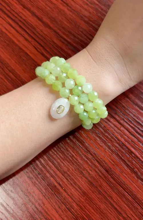 MACRAE & CO. Citrus Bloom Bracelet Set - Green