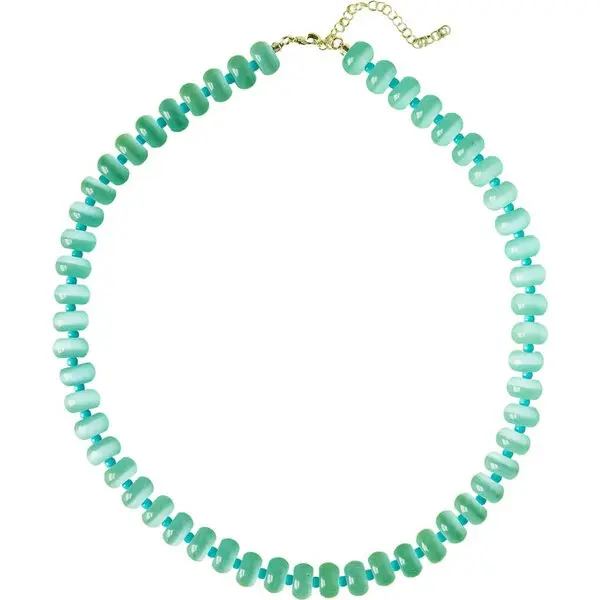 MACRAE & CO. Beaded Stone Necklace - Blue