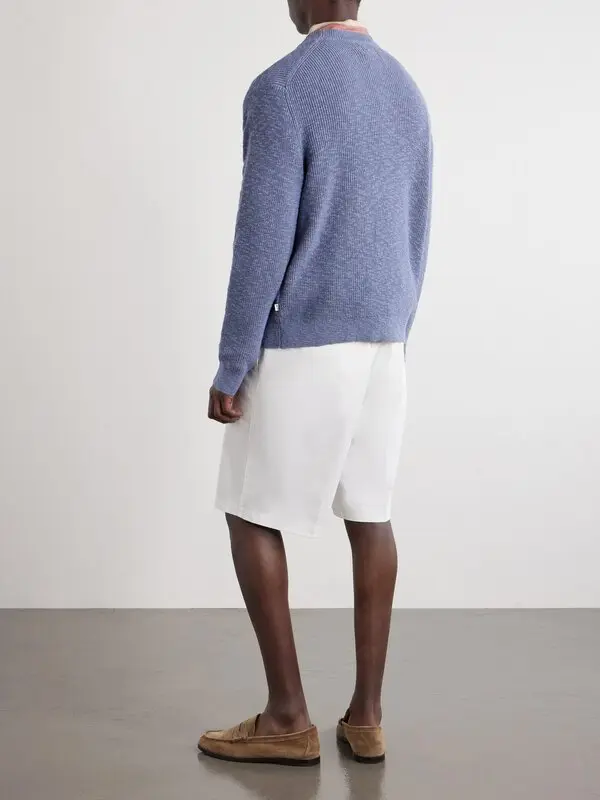 Nn07 Russell Crew 60028 Cotton Sweater - Blue