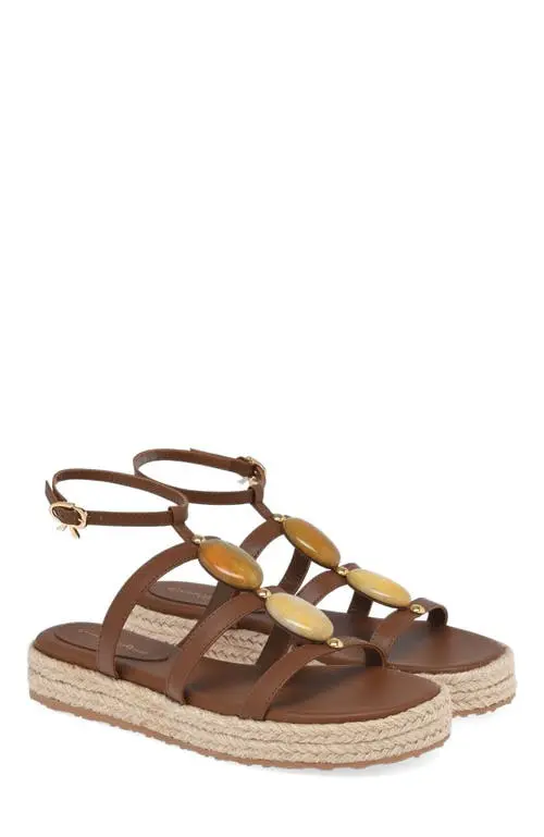 GIANVITO ROSSI Alicudi Espadrille Sandals With Buckle Detail