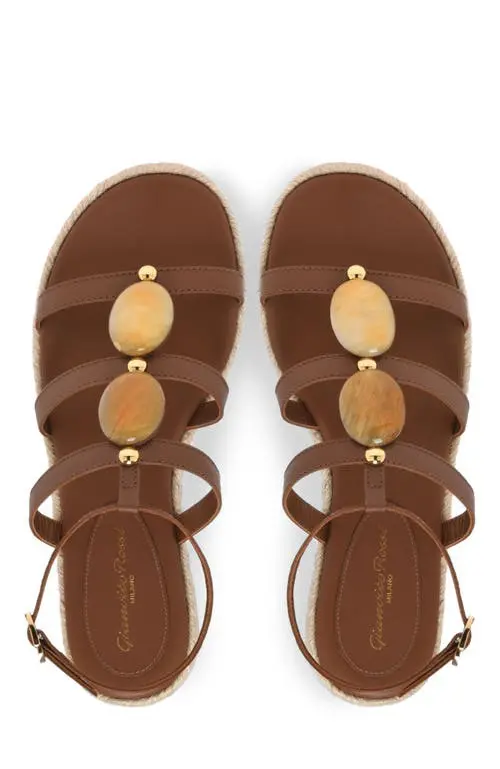 GIANVITO ROSSI Alicudi Espadrille Sandals With Buckle Detail