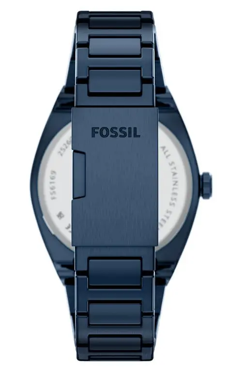 Fossil Everett Stainless Steel Bracelet Watch - Navy