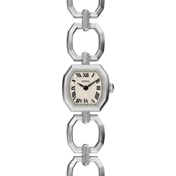 Fossil Harlow Octagonal Link Chain Bracelet Watch - Silver