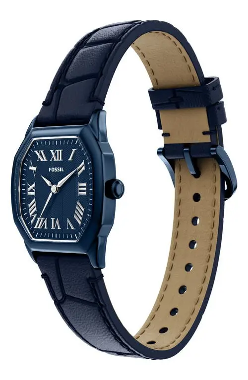 Fossil Harlow Octagonal Case Strap Watch