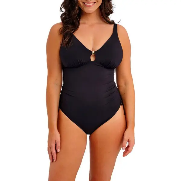Fantasie Merissa Ruched Side One-piece Swimsuit - Black