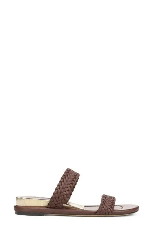 Franco Sarto Maggie Two-strap Wedge Sandal - Coffee Bean