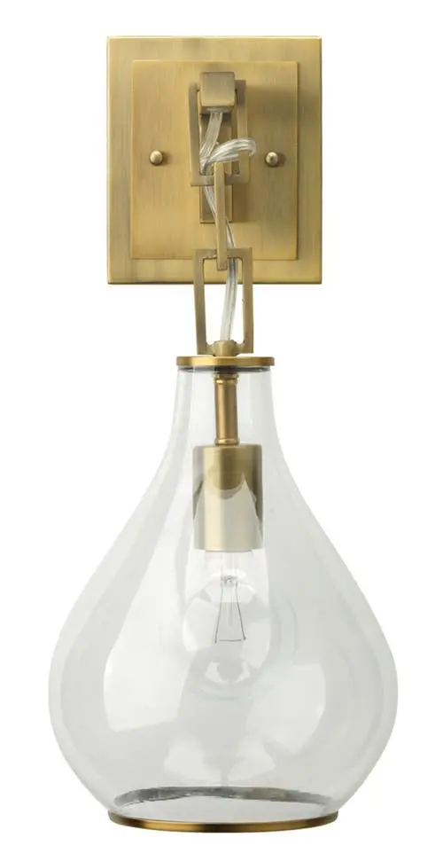 JAMIE YOUNG CO. Tear Drop Hanging Wall Sconce - Antique Brass