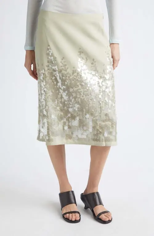 Paloma Wool Ara Paillette Skirt - 246 - Khaki