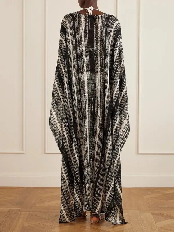 Missoni Sequin-embellished Striped Metallic Cover-up