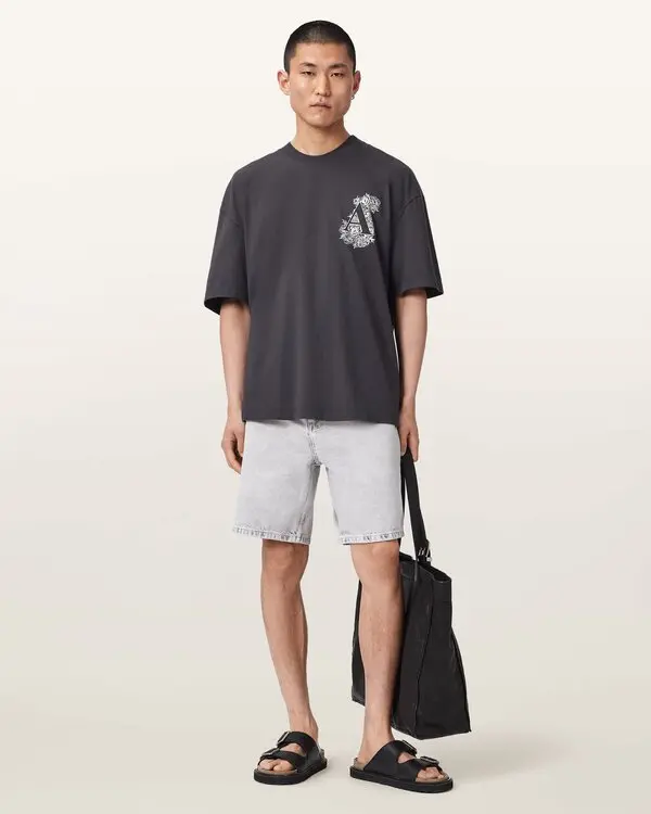 ALLSAINTS Lenny Loose Fit Denim Shorts