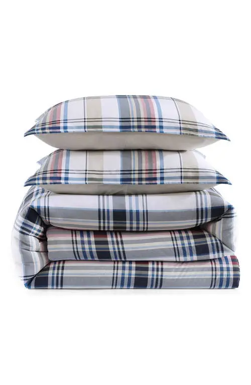 Tommy Hilfiger Waterbury Plaid Duvet Cover & Shams Set - Medium/dark Blue