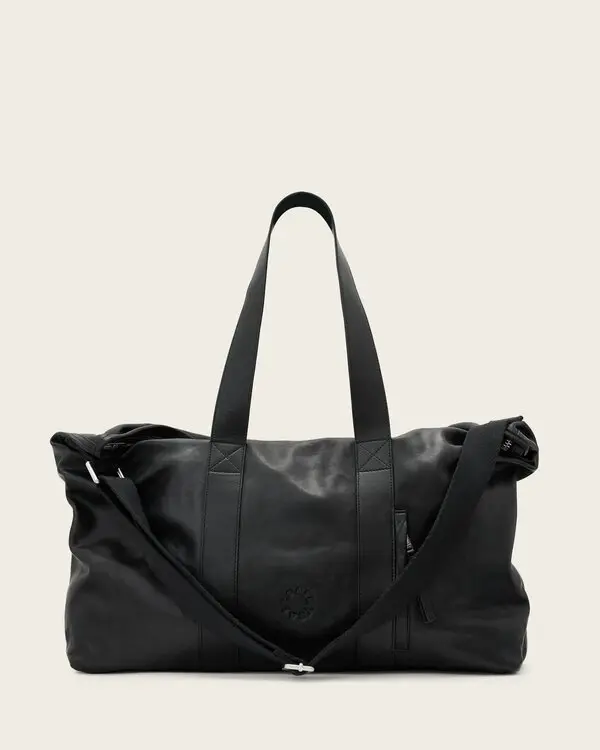 ALLSAINTS Kei Leather Weekender Bag - Black