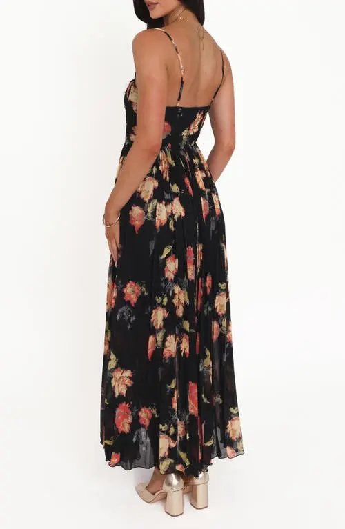 PETAL & PUP Achanti Floral Pleated Maxi Dress