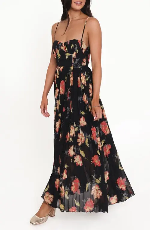 PETAL & PUP Achanti Floral Pleated Maxi Dress