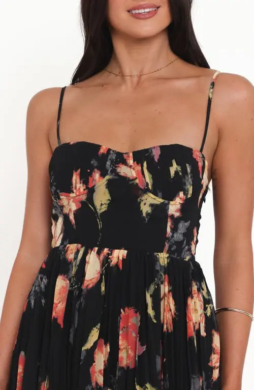 PETAL & PUP Achanti Floral Pleated Maxi Dress