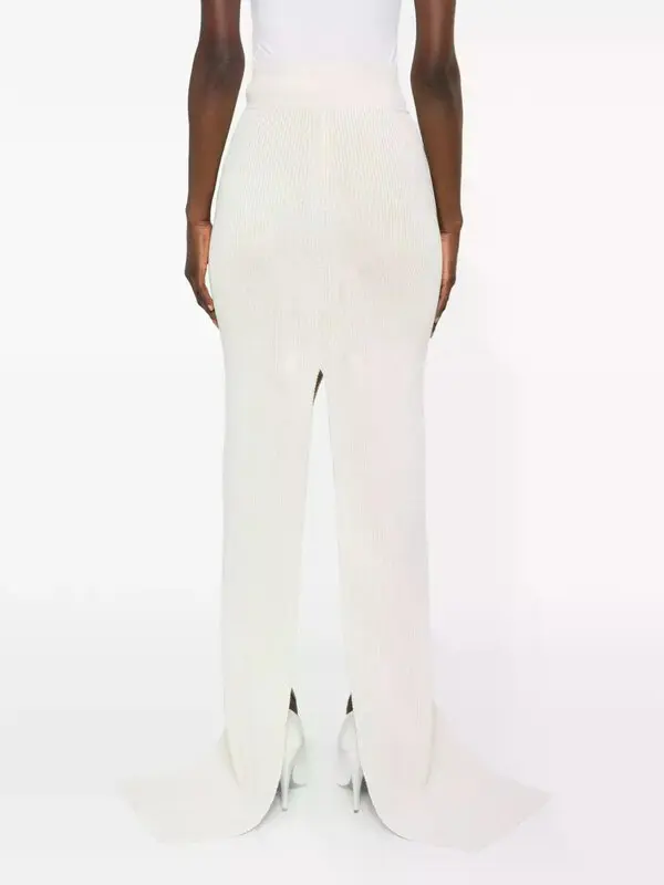 Rick Owens Ribbed Knit Maxi Skirt