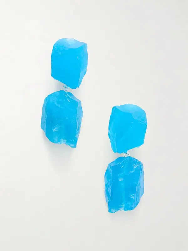 Completedworks Silver-plated And Resin Drop Earrings