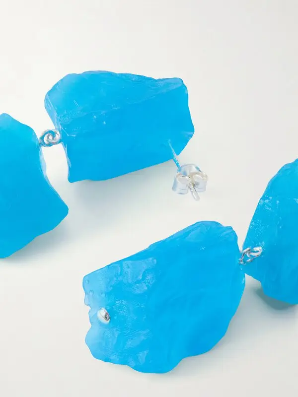 Completedworks Silver-plated And Resin Drop Earrings
