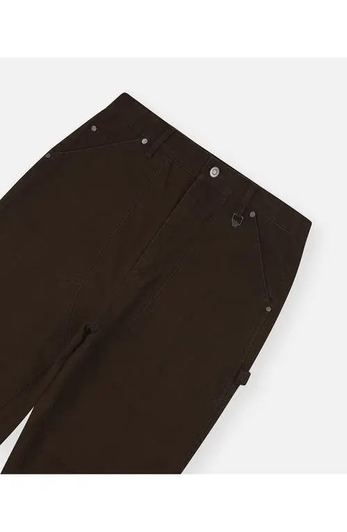 PAPER PLANES Script Logo Cotton Canvas Carpenter Pants