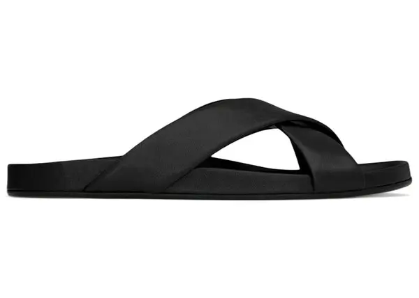 Saint Laurent Nichols Slides - Black