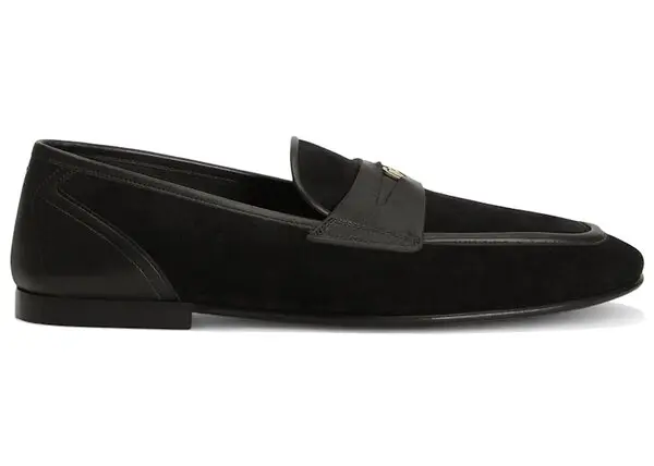 Dolce & Gabbana Split Calfskin Slipper - Black