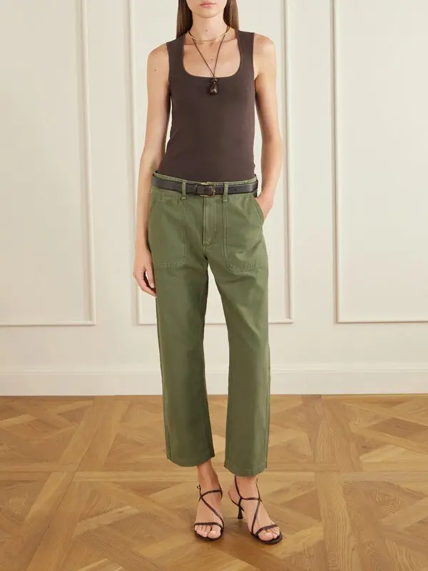 Citizens Of Humanity Winslow Utility Cotton Straight-leg Pants - Green