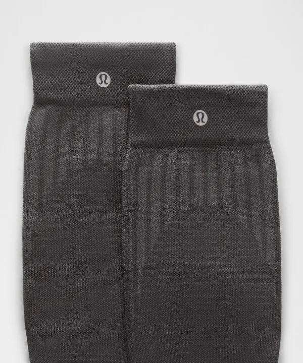 Lululemon Power Stride Knee-high Socks - Black/graphite Grey