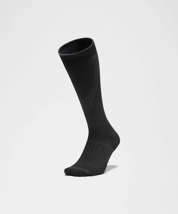 Lululemon Power Stride Knee-high Socks - Black/graphite Grey