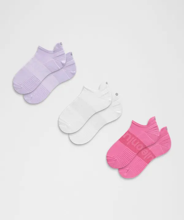 Lululemon Power Stride Tab Socks - White/sheer Violet/racer Pink