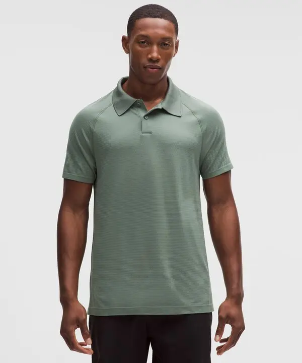 Lululemon Metal Vent Tech Polo Shirt - Willow Leaf/willow Leaf