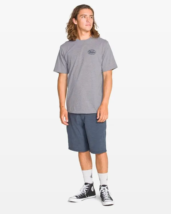 Volcom Garaged Short Sleeve Tee - Heather Grey
