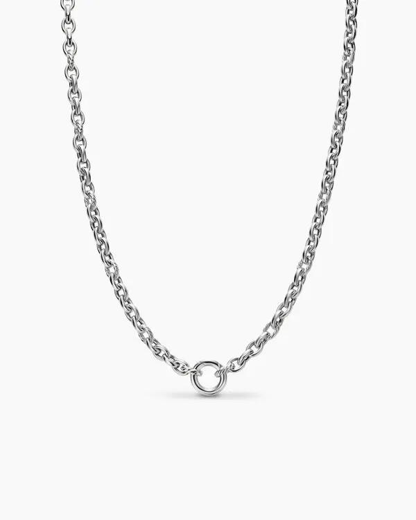 David Yurman Dy Mercer® Petite Chain Necklace In Sterling Silver - All Sterling Silver