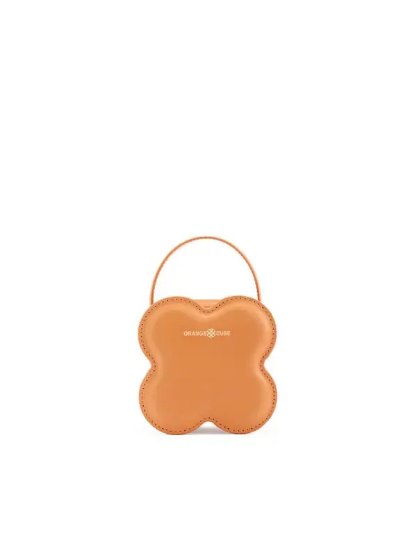 ORANGE CUBE Small Lucky Clover Handbag - Orange